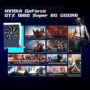 HP Gaming PC Desktop Computer - Intel Quad I7-6700 up to 4.0GHz, GeForce GTX 1660S 6G, 32GB DDR4 Memory, 128G SSD + 3TB, RGB Keyboard & Mouse, WiFi & Bluetooth 5.0, Win 10 Pro (Renewed)