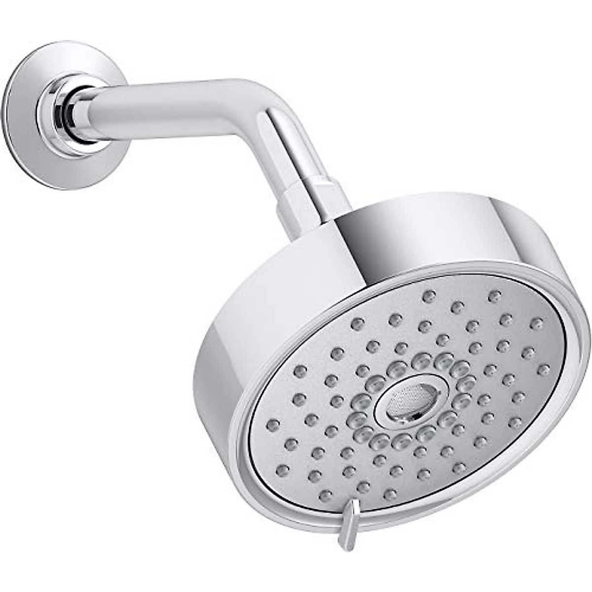 KOHLER 22170-G-CP Purist Three-Function Showerhead, Chrome Shower Head, Shower Head High Pressure, 1.75 GPM, Polished Chrome