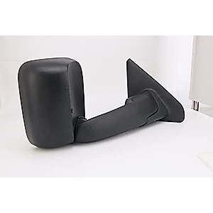 PZ TOWING MIRROR Replacement Fit For 2002-2009 RAM PAIR POWERED HEATED Without SIGNAL BLACK