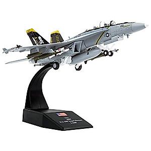 Lose Fun Park 1:100 F/A-18 Hornet Strike Fighter Attack Diecast Military Planes Matel Model Airplane with Stand