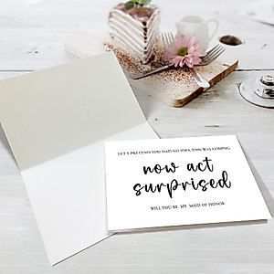 Obbyidk Hilarious Wedding Maid of Honor Card, Funny Bridesmaid Proposal Card, Bridesmaid Proposal Gift, Will You Be My Maid of Honor