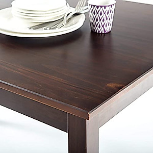Zinus Juliet Espresso Wood Dining Table / Table Only, 45 in x 28 in x 29 in