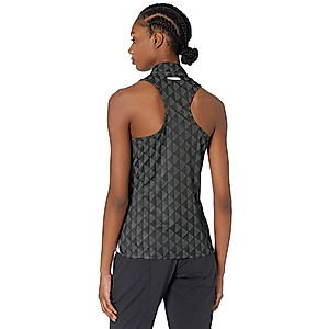 adidas Golf Women's Heat.RDY Racerback Primegreen Polo Shirt, Black, Large