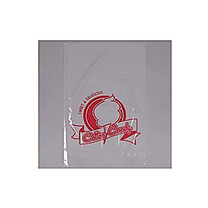 Carnival King 202502504 11 1/2" x 19 1/2" Printed Cotton Candy Bag - 100/Pack