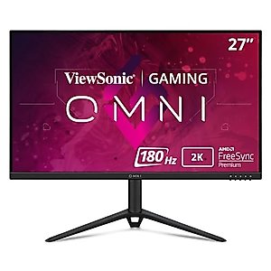 ViewSonic VX2728J-2K 27 Inch Gaming Monitor 1440p 180hz 0.5ms IPS w/FreeSync Premium, Advanced Ergonomics, HDMI, and DisplayPort