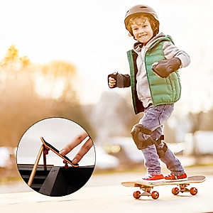 Fingerboard Skatepark Park Ramp Toys Skate Park Kit Ramp Parts for Finger Skateboard Ultimate Parks Training Props With 6 Finger Deck and 3 Finger Skateboard Fun Finger Skate Toys for Kids & Adults