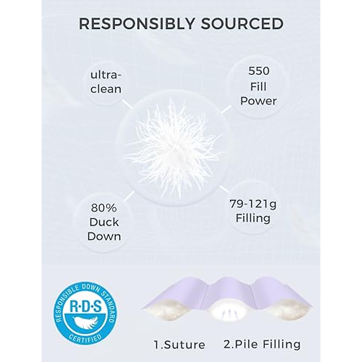 wantdo Women's Hooded Puffer Jacket Packable Winter Coat(Lavender, Small)