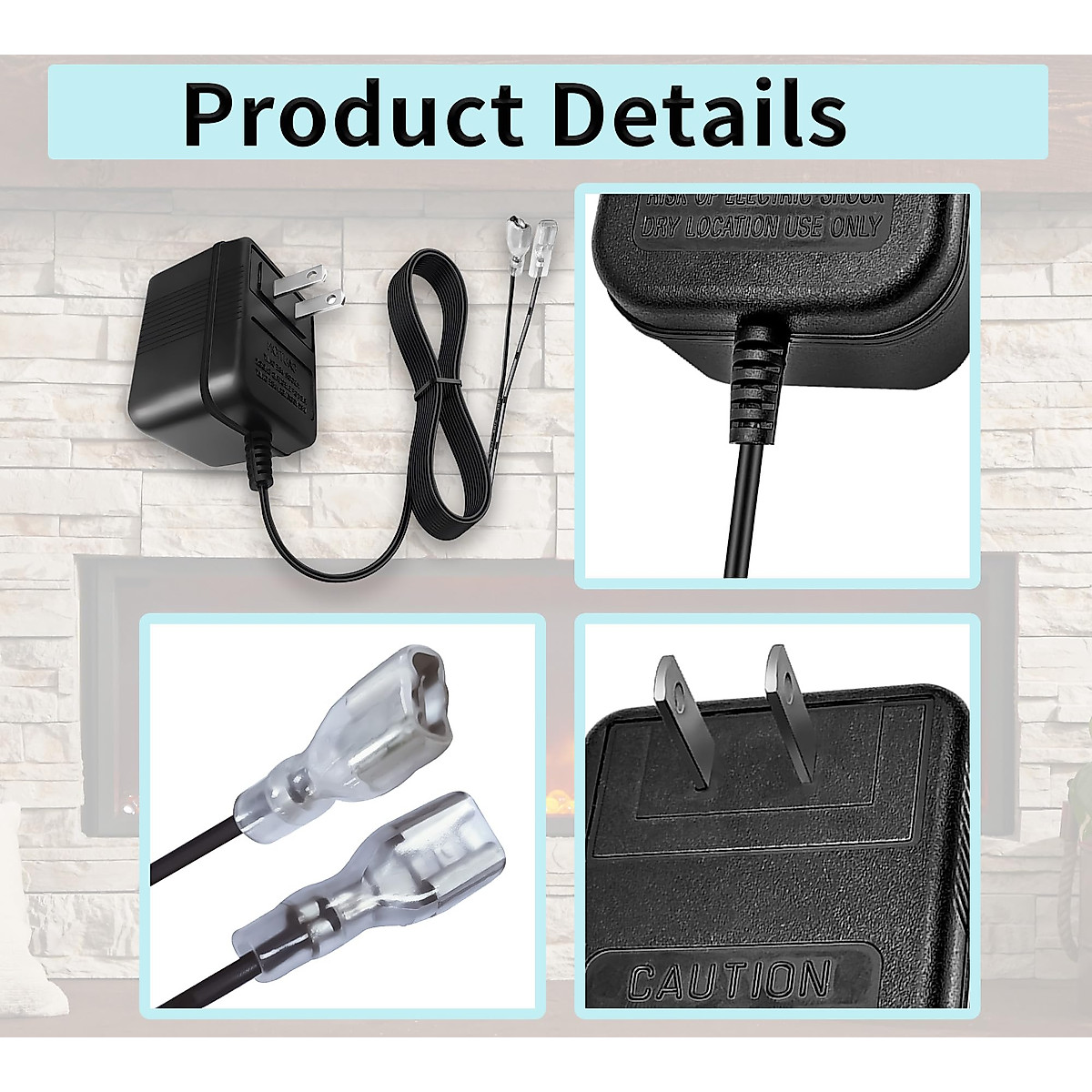 jiooyy 3V AC Power Adapter Compatible with Dexen Fireplace Electronic IPI Pilot Ignition Control Module 593-593, 593-593A, AC593, W707-0002, SRV593-593, 351, HPC351