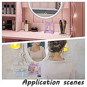 PH PandaHall 64 Holes Acrylic Earring Holder Rack with Mini Hangers, Unique Earring Closet Ear Studs Display Rack Earrings Organizer for Retail Show Personal Exhibition for Women, Purple