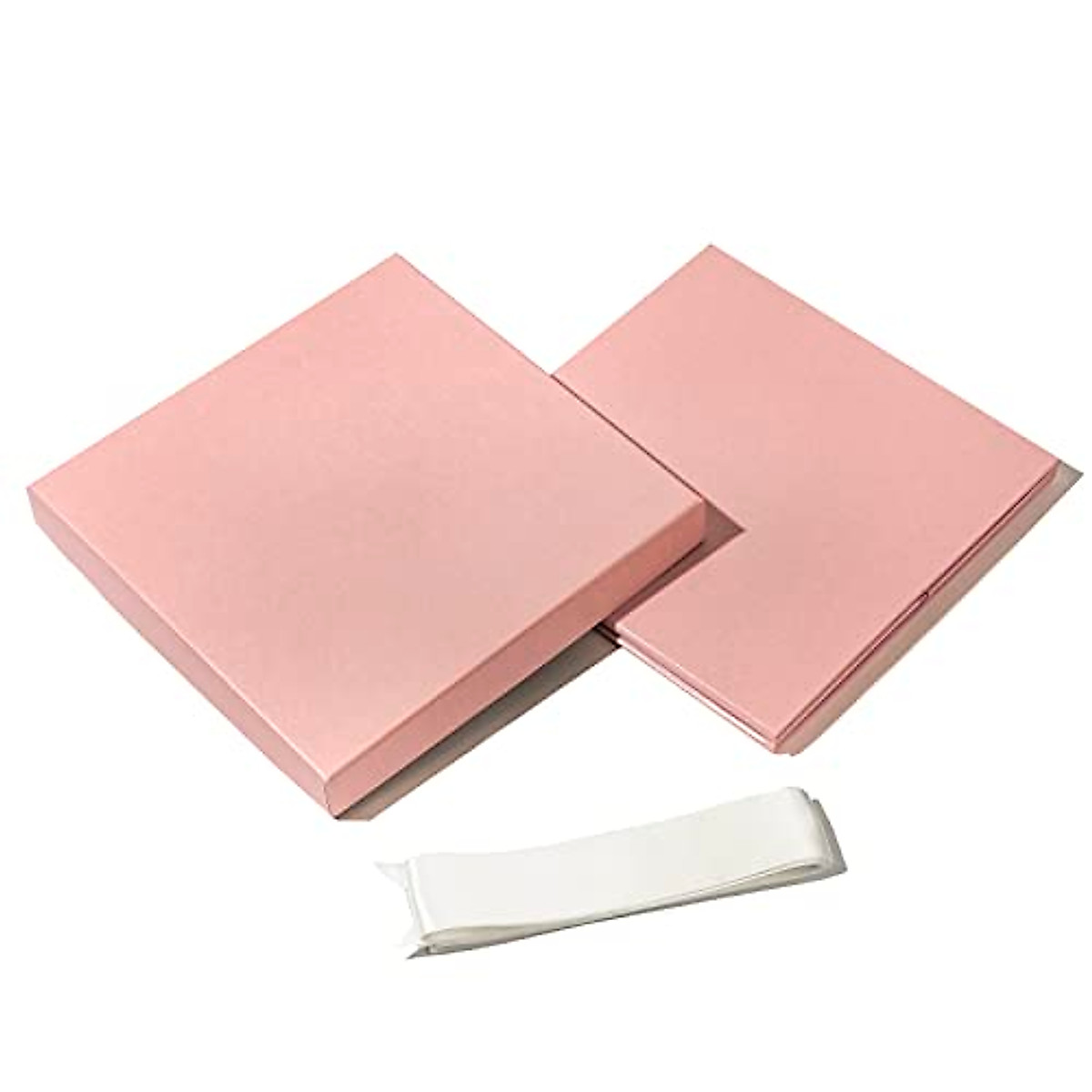 RUSPEPA Medium Birthday Gift Box with Lids, Ribbon and Tissue Paper, Collapsible Gift Box - 1 Pcs, 9x9x9 Inches, Pink