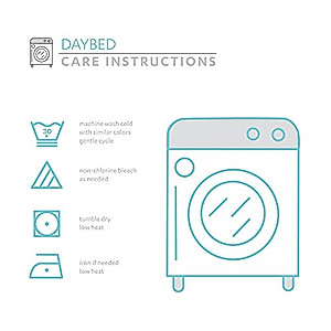 Lush Decor Pink-and-Turquoise Llama Striped 6-Piece Daybed Cover Bed Set, Pink & Turquoise