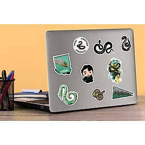 Harry Potter Slytherin Theme Sticker Pack Die Cut Vinyl Large Deluxe Stickers Variety Pack - Laptop, Water Bottle, Scrapbooking, Tablet, Skateboard, Indoor/Outdoor - Set of 50