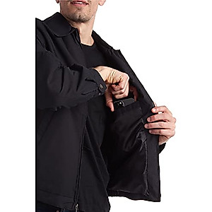 Perry Ellis Men?s Jacket ? Casual Lightweight Water Resistant Microfiber Windbreaker Golf Coat (S-XL), Size Medium, Black