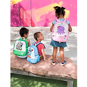 Beatrix New York - Toddler & Kids 11.5" Backpack Bag with Removable Leash for Girls & Boys (STRAWBERRY), Ideal for Preschool & Kindergarten Back to School