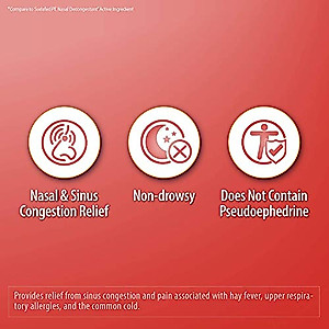 HealthA2Z Decongestant PE 300 Counts | Phenylephrine HCl 10 mg | Maximum Strength | Non Drowsy Nasal & Sinus Congestion Relief Due to Cold & Allergies