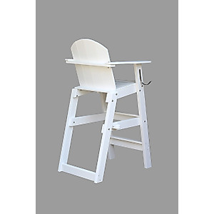 Lifeguard Chair 40" (Two Steps) White