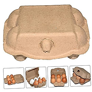 SECFOU Egg Bulk Carton Travel Containers 20pcs Box Egg Carton Pulp Eggs Egg Cartons Egg Carton Trays