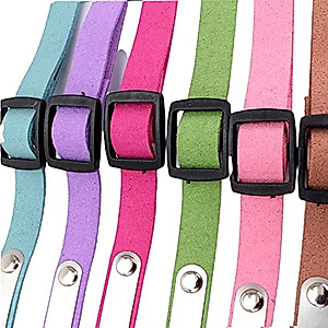 Personalized Anti Strangulation Kitten Cat Collars with Bell Breakaway Quick Release Custom Engraved Cat Collar with Name Tag Adjustable Red Cute Cat Collars for Male Female Boy Girl Cats