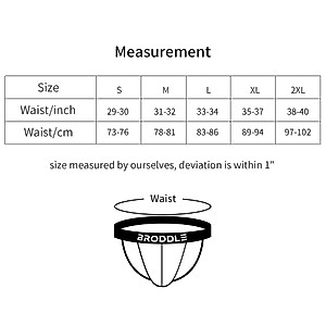 BRODDLE Men's Jockstrap Stretchy Nylon Pouch Workout Performance Athletic Supporters for Men Black XX-Large