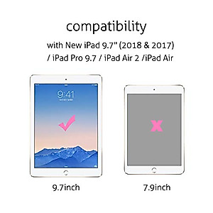 Ailun Screen Protector for iPad (9.7-Inch,2018/2017 Model,6th/5th Generation),iPad Air 1,iPad Air 2,iPad Pro 9.7-Inch 2016,Tempered Glass Film,Apple Pencil Compatible,Case Friendly