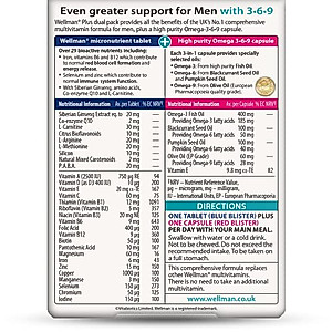 Vitabiotics Ltd Vitabiotics Wellman Plus, 56 Tablets/Capsules