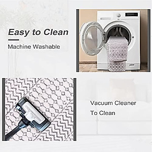 Nailttos Moroccan Washable Rug, 2x3 Grey Rug Non-Slip Small Distressed Entryway Rug, Soft Low-Pile Bedroom Rug Indoor Doormat Carpet Rugs for Entryway Kitchen Bathroom