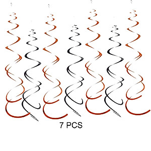 Halloween Indoor Decorations - 30pcs Halloween Ceiling Swirls Decorations - Hanging Witch Bats Spider Chandelier for Office Classroom Halloween Party Decorations Supplies