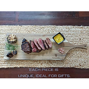 Acacia Wood Long Charcuterie Board, Made in Vietnam 24 x 8 x 0.8 Inch