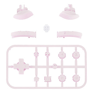 eXtremeRate Cherry Blossoms Pink Replacement ABXY Home Capture Plus Minus Keys Dpad L R ZL ZR Trigger for Nintendo Switch Lite, Full Set Buttons Repair Kits with Tools for Nintendo Switch Lite