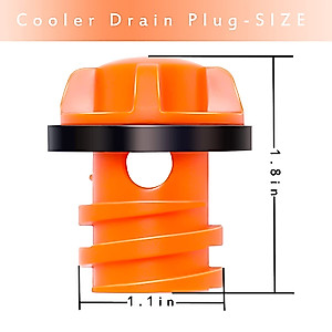 Cooler Drain Plugs Replacement Compatible with Yeti/Rtic 20 35 45 65 110 Cooler,Small Drain Plugs with Leak-Proof Design