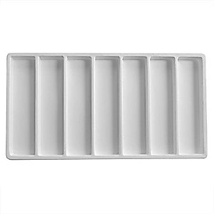 Display and Fixture Store White 7 Compartment Jewelry Tray Insert