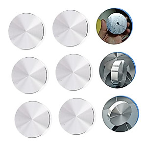 6pcs Solid Aluminum Cake Sublimation Blank Sublimation Badge Reel Blanks Aluminum Circle Disc Round Metal Coffee Table Thick Aluminum Discs Aluminum Alloy Glass Aluminum Sticker