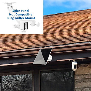 KAROTTO Solar Panel for Ring Camera,Solar Charger Compatible with Ring Stick Up Cam Battery and Ring Spotlight Cam Battery Battery,Output 3.8W/6V Barrel Plug (1PACK)