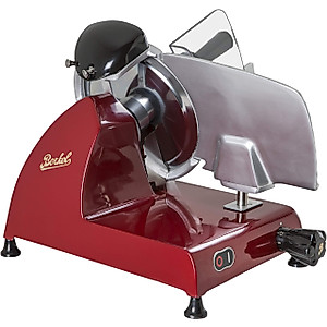 Berkel Red Line 250 Electric Food Slicer, Red, 10 inch Blade, Adjustable Thickness, Kitchen Appliance for Home Use