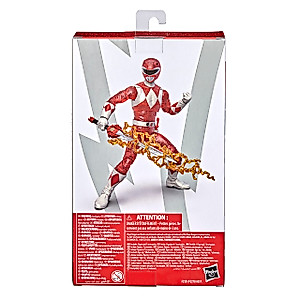 Power Rangers Lightning Collection Mighty Morphin Metallic Red Ranger 6-Inch Premium Collectible Action Figure Toy with Accessories