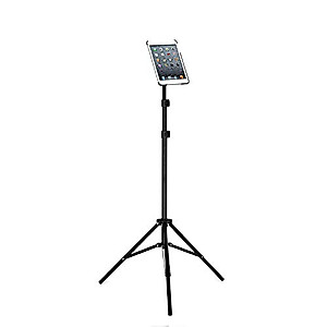 GRIFITI Nootle 58 Inch Adjustable Stand Tripod Mount with Mini Ball Head & Travel Case for 1/4 20 Threaded iPad Holder, Universal Standard or Large Tablet Mounts, Cameras, Displays & Photos or Video