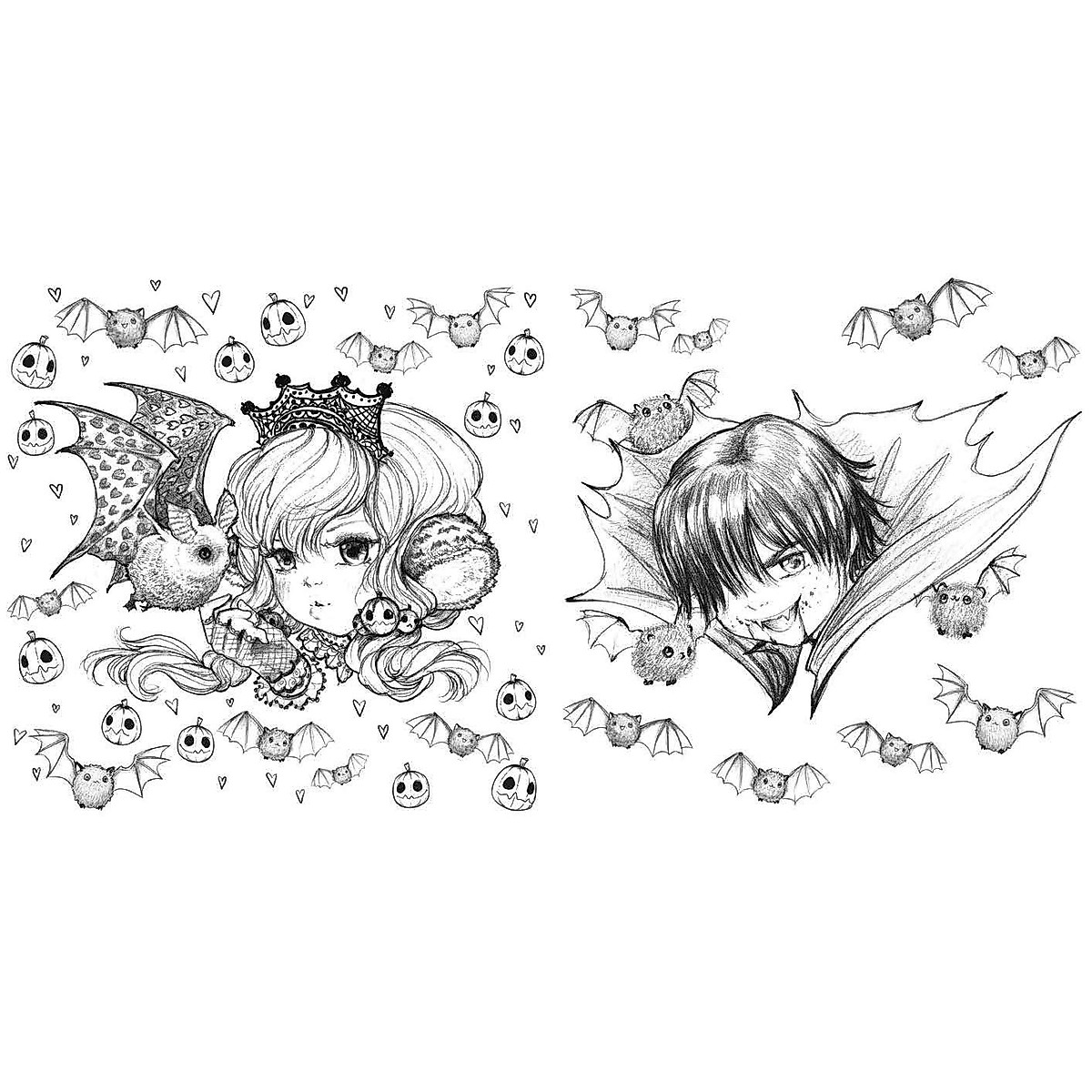 Pop Manga Cute and Creepy Coloring Book