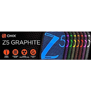 Onix Z5 Graphite Pickleball Paddle (Blue) with Cushion Grip and Blue Paddle Cover