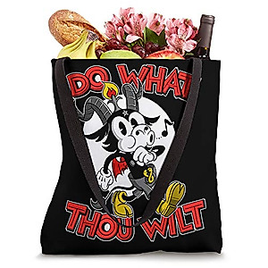 Do What Thou Wilt Baphomet 30s Cartoon Occult Esotericism Tote Bag