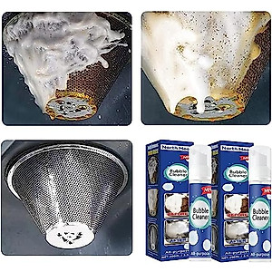 Foam heavy grease cleaner, kitchen power decontamination foam cleaner, general foam cleaning foam spray, stubborn grease decontamination spray, solid grease and detergent non flushing cleaning spray (100ml, 2 packs)