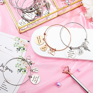 CHENGU 8 Pcs Maid of Honor Gifts Bracelets I Couldn't Say I Do Without You Bridesmaid Bracelets Gift Wedding Bride Adjustable Bangle Thank You Gift for Bridal Shower Bachelorette Party Favor(Elegant)