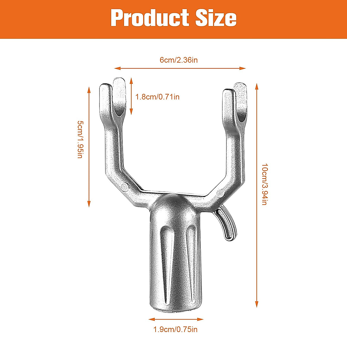 8 Pcs Metal Tree Branch Support for Leaning Tree, Tree Stakes and Support Crutch for Propping Up Fruited for Vineyards Ornamental Gardens Orchards fit 0.75 Inch Round Pipe