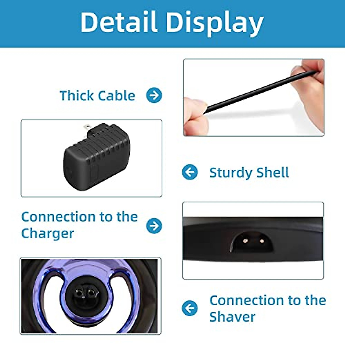 Braun Shaver Charger and Charging Stand for Braun Series 9 8 7 5 3 6, Charger Base for Braun S3 S6 S7 S8 S5 S9 Electric Razor Replacement Braun Trimmer Charging Dock