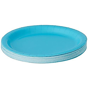Creative Converting 791039B 24 Count Paper Dessert Plates, 7", Bermuda Blue