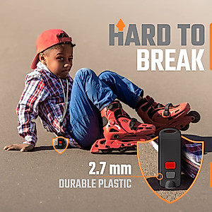 Rechargeable Keychain Alarm for Women Self Defense – 2 Pack 130 dB Loud Safesound Personal Siren Ring with LED Light – Waterproof SOS Emergency Safety Alert Device Key Chain by WETEN (Black&Black)