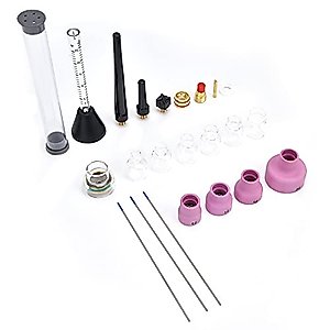 Welder Nozzle Kit, Built in Filter Torch Accessories High Temperature Resistance Ceramic with Silicone Ring for Electronics for WP-9/20