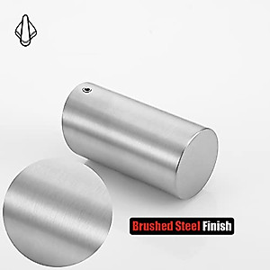 JQK Bathroom Towel Hook Brushed, Coat Robe Clothes Bath Wall Hooks for Kitchen Garage SUS 304 Stainless Steel, 4 Pack Brushed Steel, TH600-BN-P4