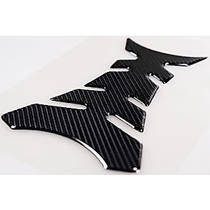 REVSOSTAR Real Carbon Powersports Gas Tank Protectors for Motorcycle - Gas Oil Fuel Tank Sticker Protector Decals Stickers Tank Pad Protector Motorcycle Stickers (8.07“)