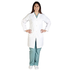 M&M SCRUBS Womens lab Coat - Lab Coat S White