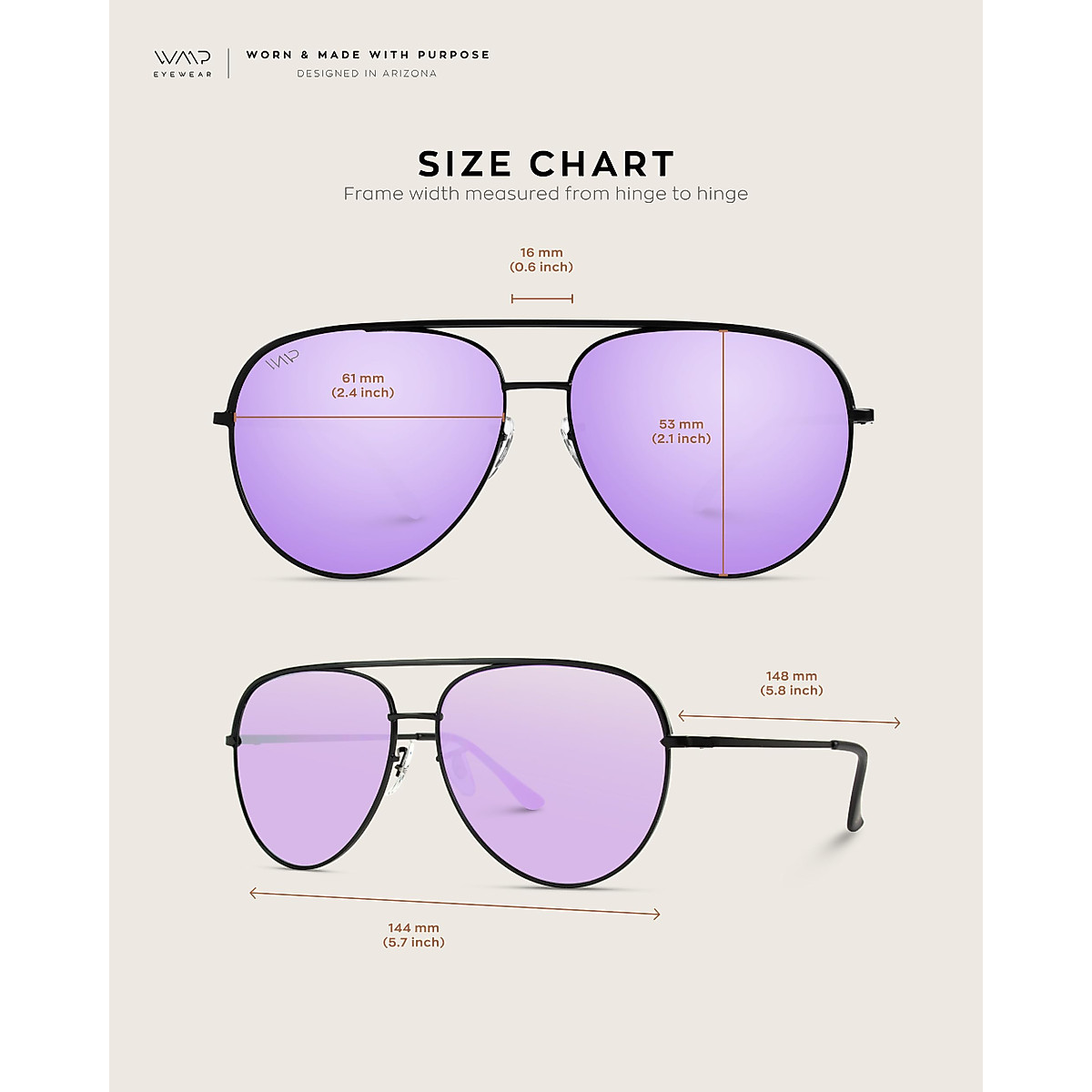 WearMe Pro - Oversized Aviator Sunglasses, Gradient Black - Large UV Protection Lenses